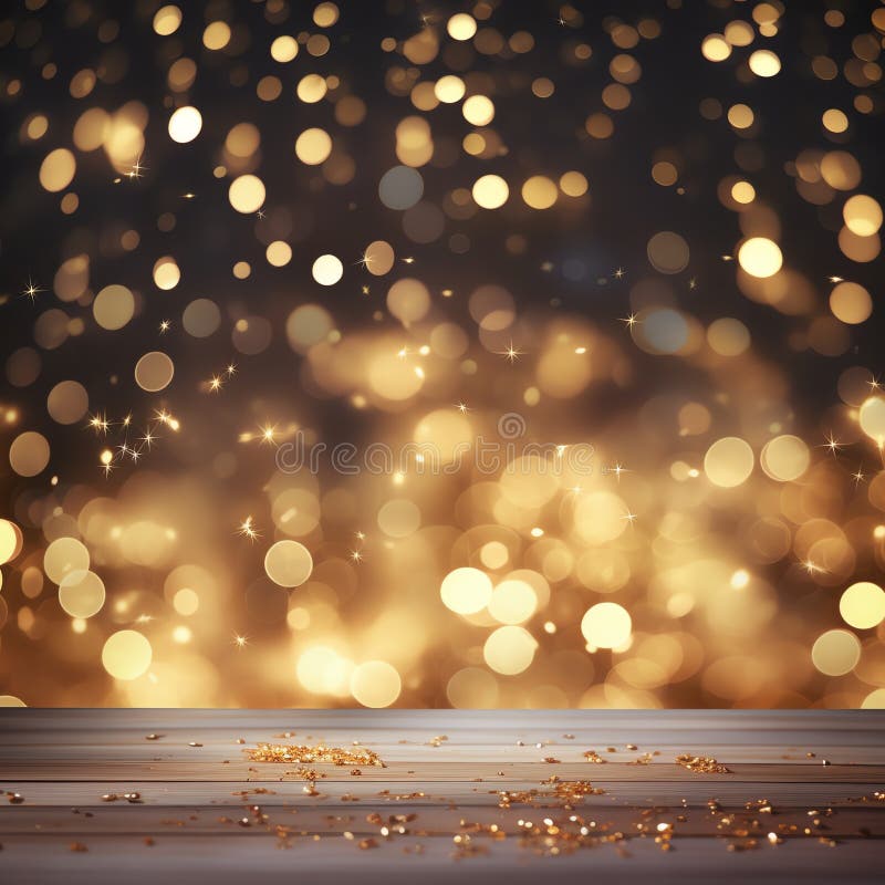 Shimmering Lights New Year Celebration Background Stock Illustration ...