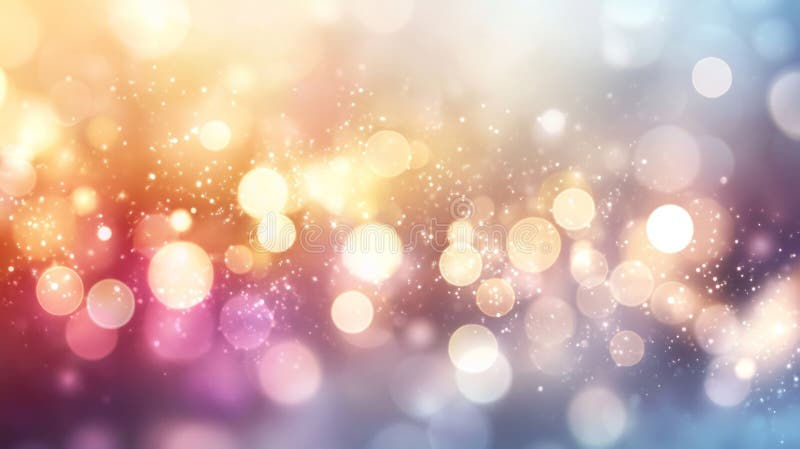 Shimmering Lights and Sparkling Bokeh Background Stock Illustration ...
