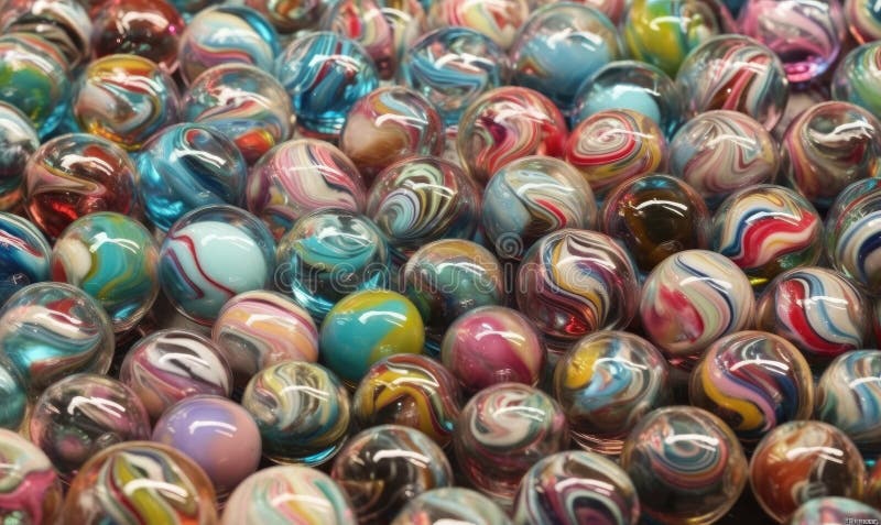 Shimmering Marbles Carnival Glass Texture Creating Using Generative AI ...