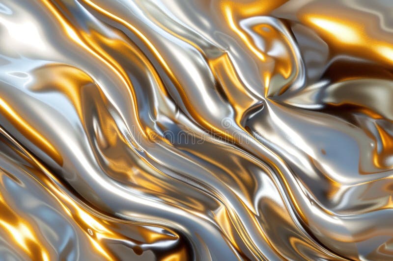 Shimmering Metallic Abstract Background Stock Illustration ...