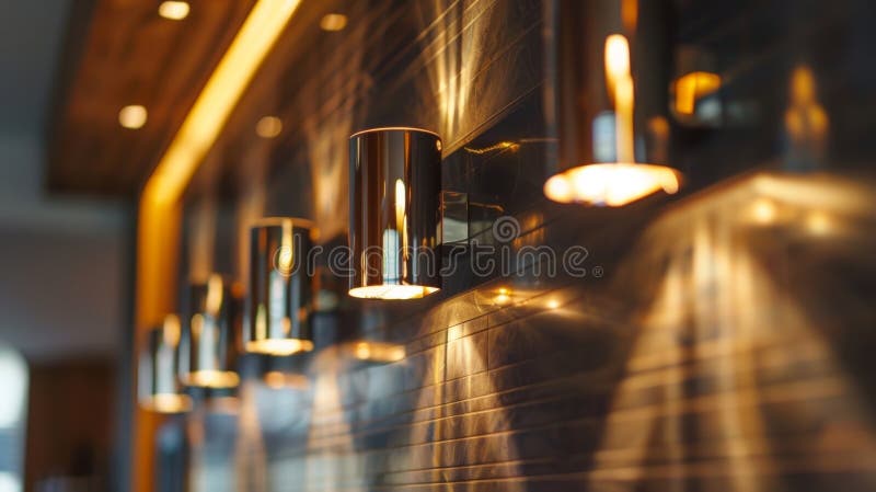 Shimmering Metallic Sconces Being Installed in a Sleek and Modern Style ...