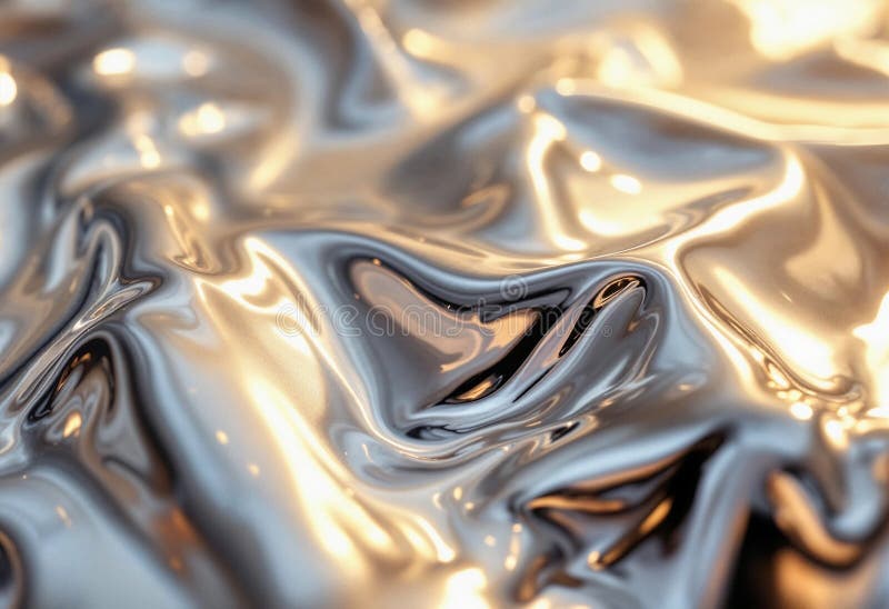 Shimmering Metallic Surface Dances in Soft Light, Revealing Rich ...
