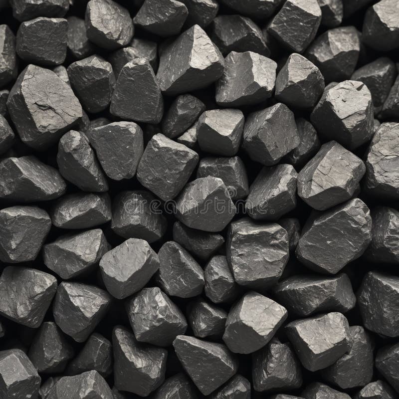 Shimmering Metallic Tungsten Ore Closeup in Raw Form Stock Illustration ...