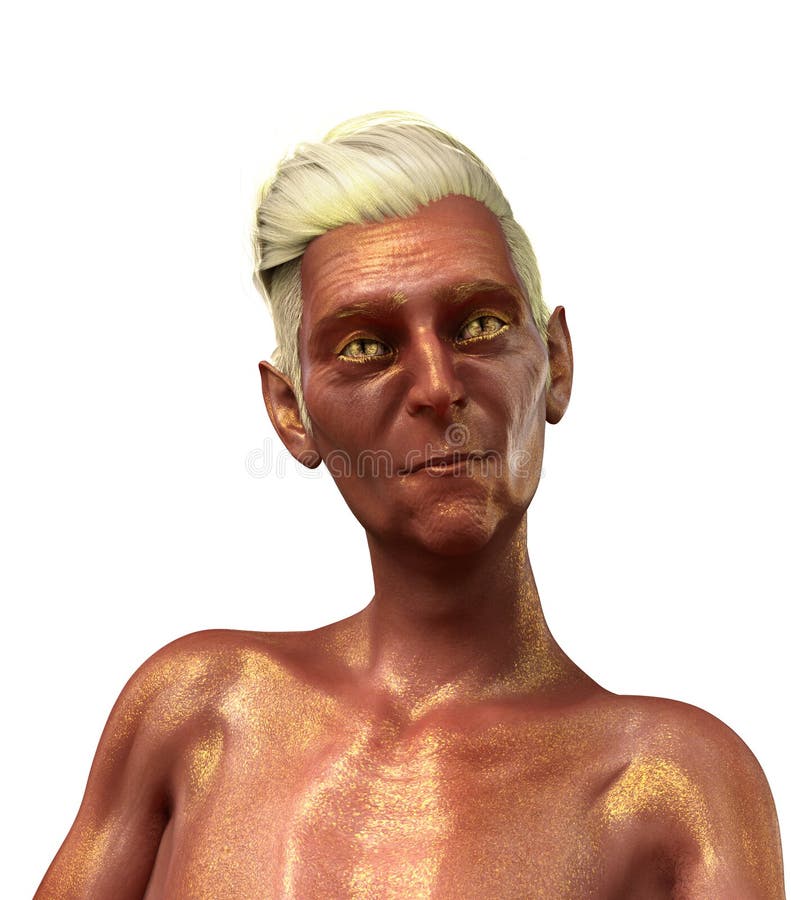 Shimmering Mutant with Cat Eyes Stock Illustration - Illustration of ...