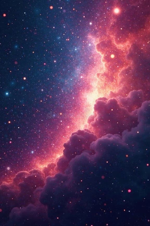 Shimmering Nebulae, Musical Notes Drift in Cosmic Dust , Deep, Cosmic ...