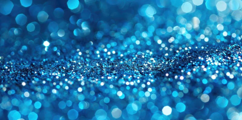 Shimmering Ocean Waves. Serene Blue Glitter Background Concept Stock ...