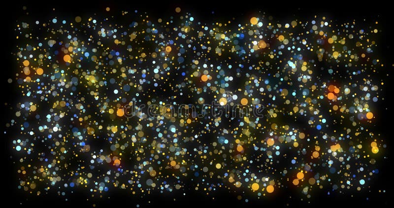 Shimmering Particles, Rectangular Dust Moving Frame 4K. Stock Image ...