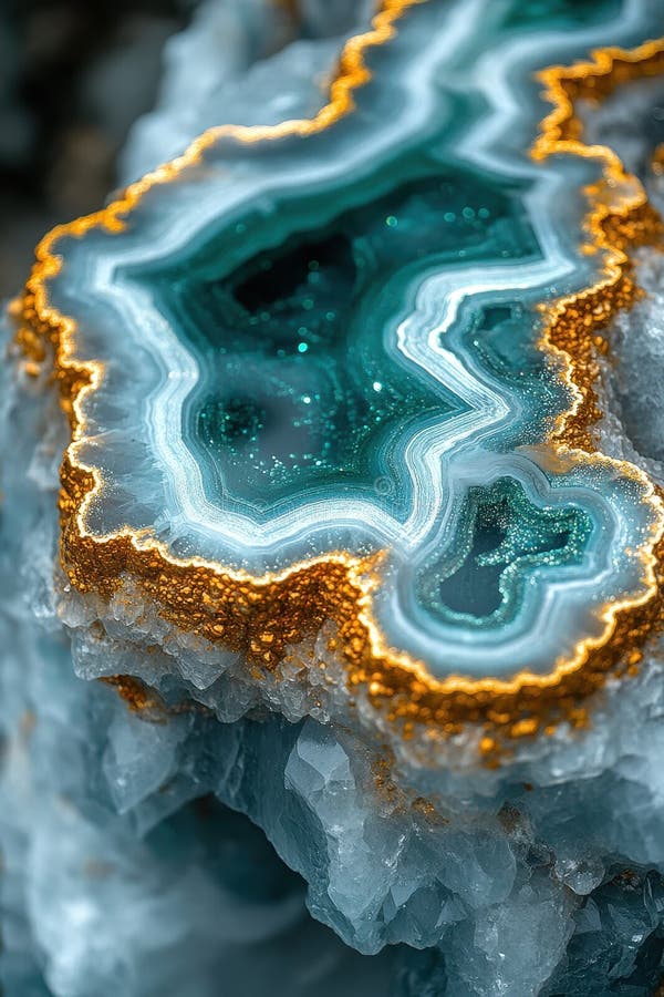 Shimmering Patterns Inspired by Detailed Geode Interiors, Showcasing ...