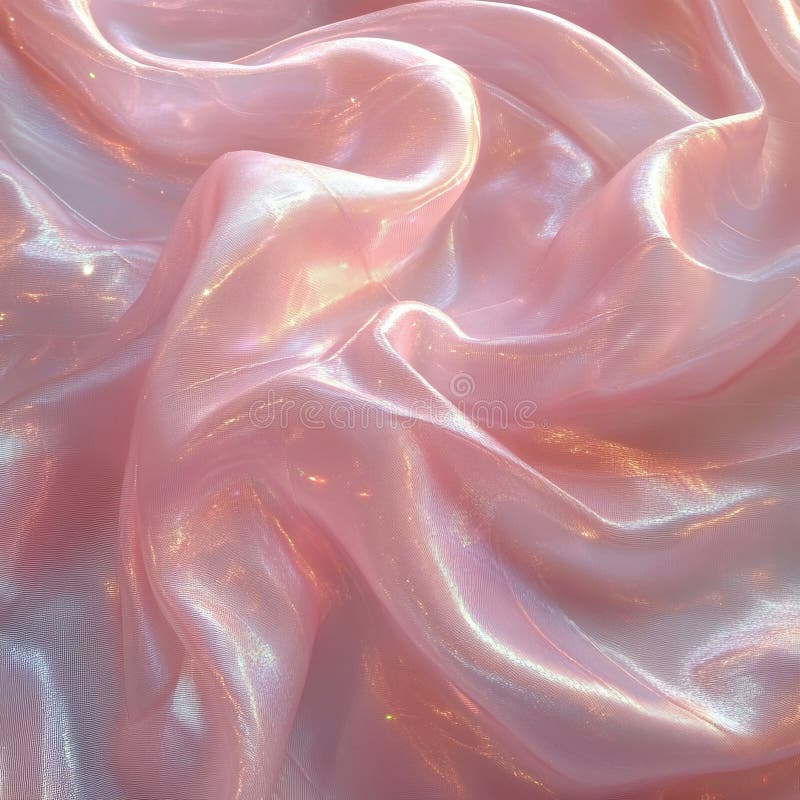 Shimmering Pink Fabric Texture Iridescent Light Effects Stock Photos ...