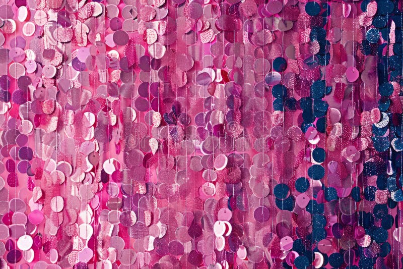 Shimmering Pink Sequin Fabric Backdrop. Generative AI Stock Photo ...
