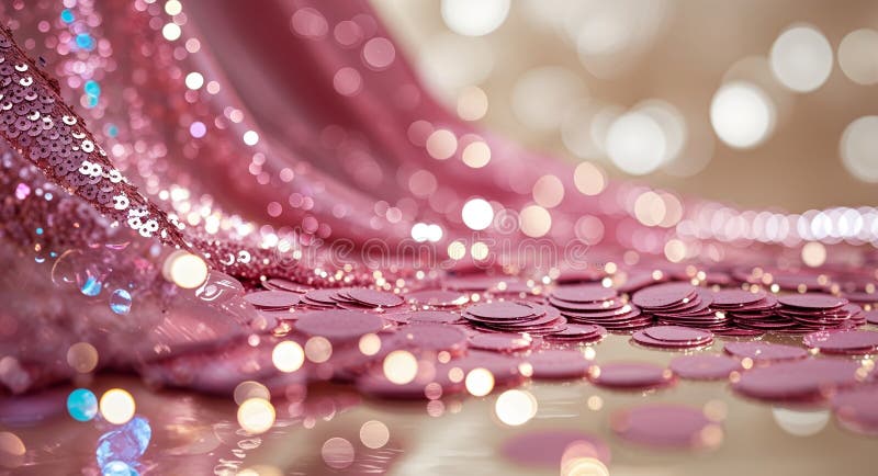 Shimmering Pink Sequins Textures and Reflections in a Festive ...