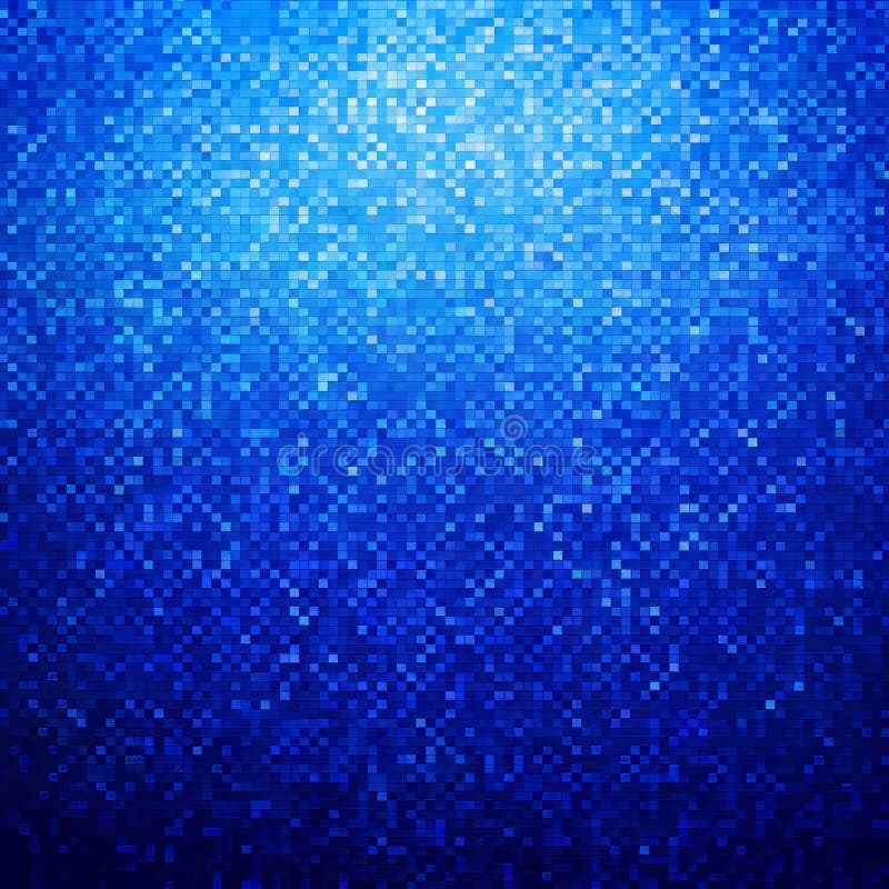 Shimmering Pixel Triangles on Deep Blue Gradient for Captivating ...