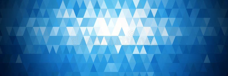 Shimmering Pixel Triangles on Deep Blue Gradient, Forming Captivating ...