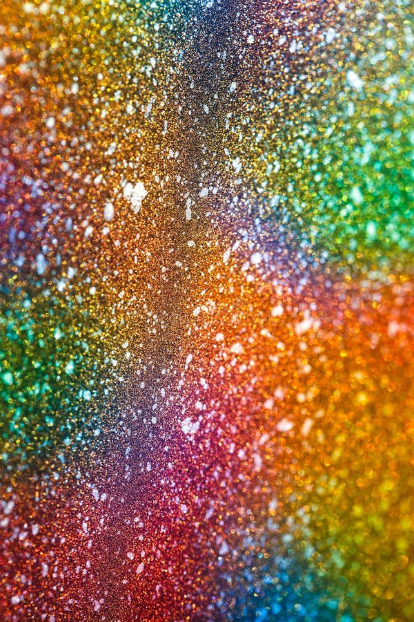 Shimmering Rainbow Background with Blur. Macro Image of a Metallic ...
