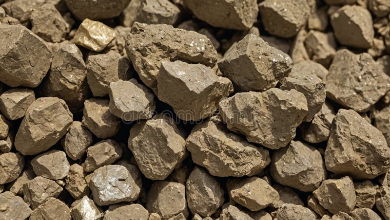 Shimmering Raw Chromium Ore Industrial Elegance in Shades of Silver and ...