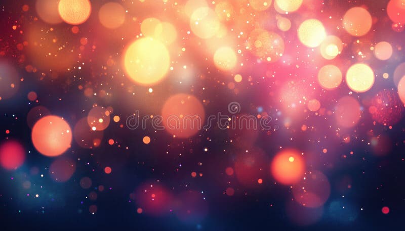 Shimmering Red Glitter with a Blurred Abstract Effect - a Sparkling and ...