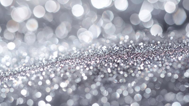 Shimmering Silver Glitter Background with Sparkling Light Reflections ...