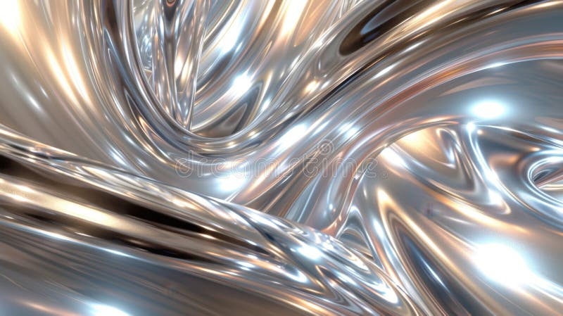 Shimmering Silver Liquid Metal Texture Abstract Background Stock Image ...