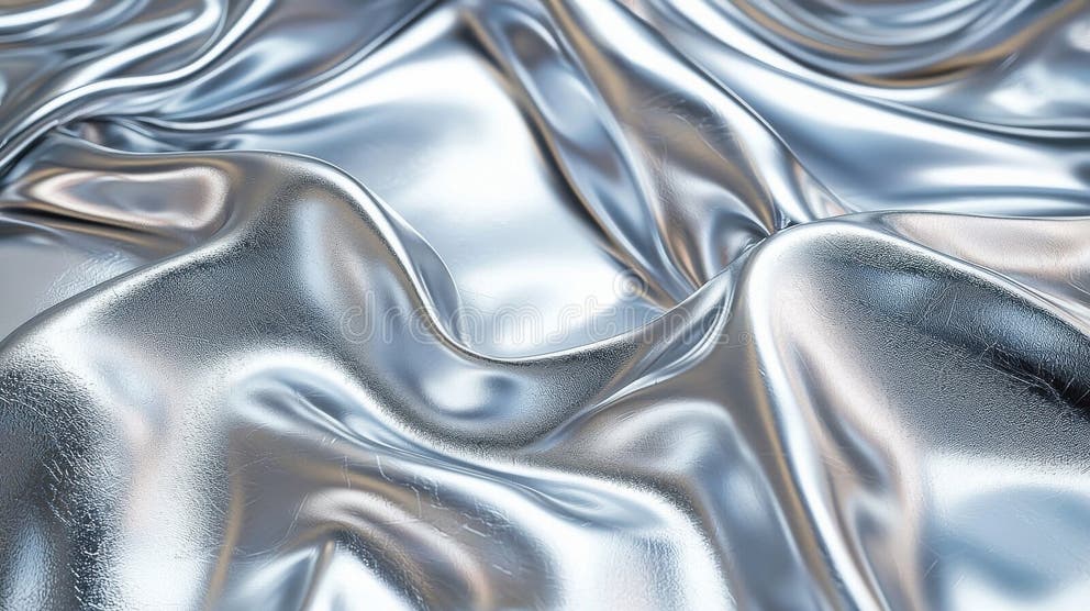 Shimmering Silver Textile Fabric Texture for Elegant Backgrounds Stock ...