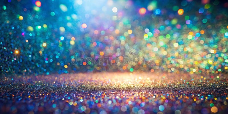 Shimmering Sparkle Background a Festive Display of Colorful Glittering ...