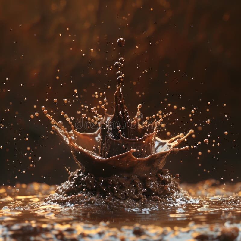 A Shimmering Splash of Water Delicately Rests on the Surface of a ...