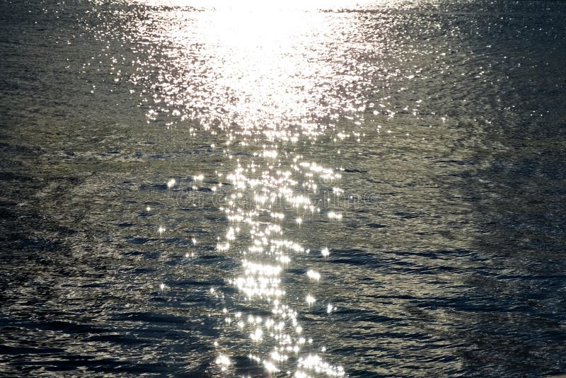 Sparkling Sunlight on Water Surface Stock Image - Image of backdrop ...