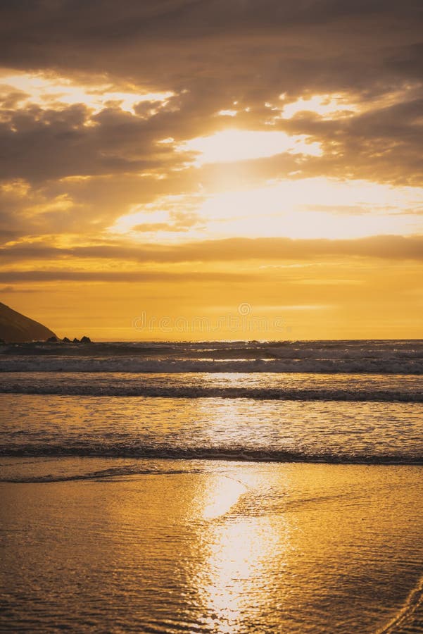 Shimmering Sunlight Reflections on the Water in a View Out To Sea from ...