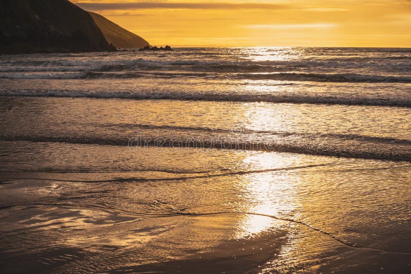 Shimmering Sunlight Reflections on the Water in a View Out To Sea from ...