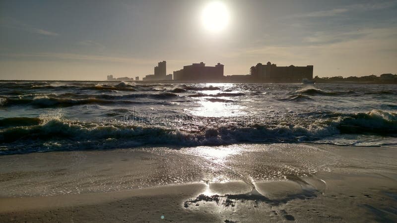 Shimmering sunset stock photo. Image of cherrygrove, pink - 48116444