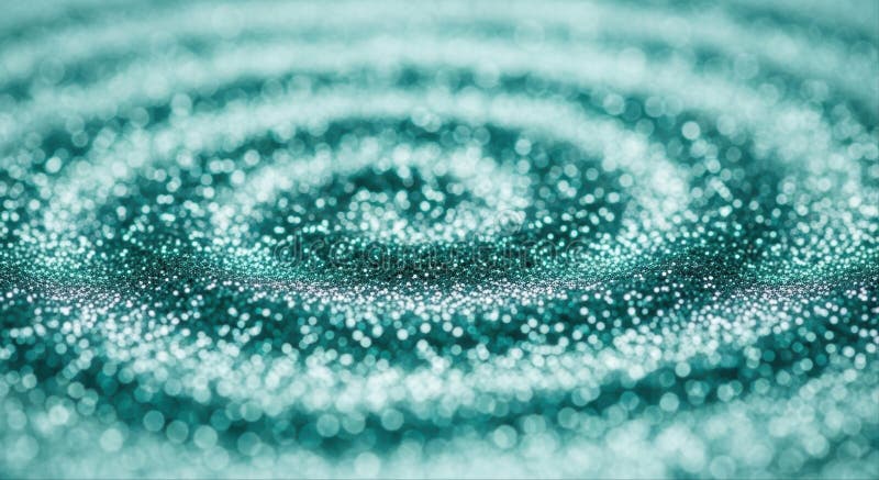 Shimmering Teal Glitter Texture with Wavy Patterns and Soft Bokeh ...