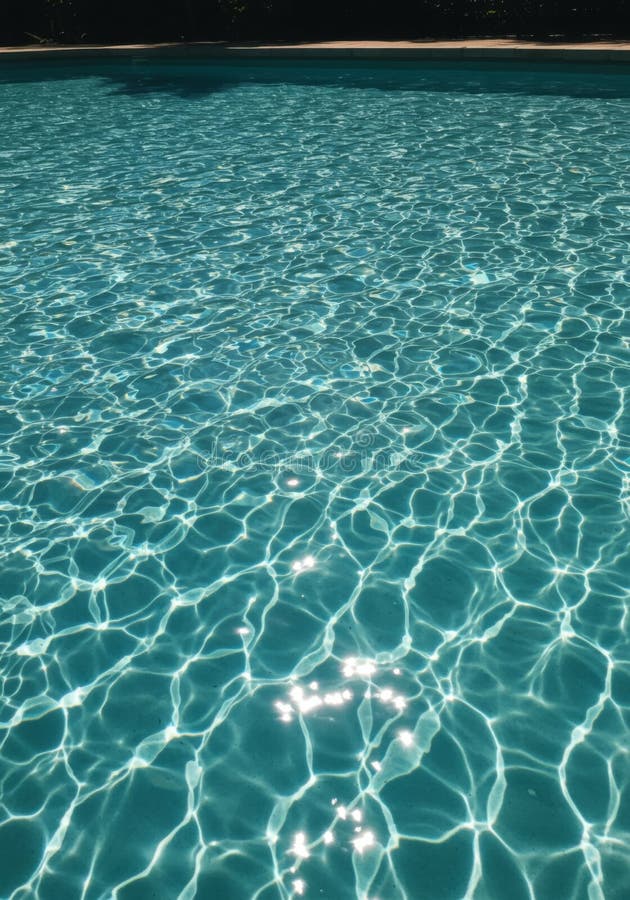 Shimmering Teal Pool Water Texture Under Sunlight Stock Illustration ...