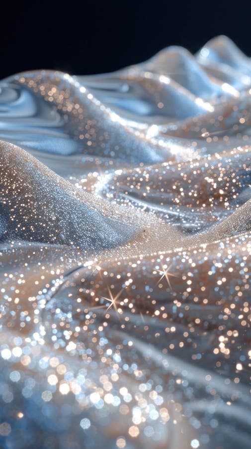 Shimmering Textures in Soft Fabric with Sparkles Stock Illustration ...