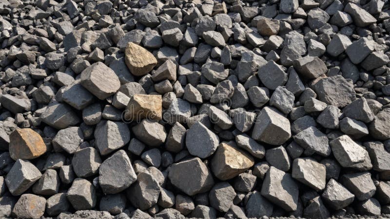 Shimmering Titanium Ore Stack Industrial Mining Concept Stock ...