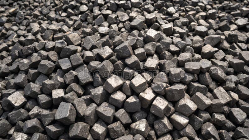 Shimmering Titanium Ore Stack Industrial Mining Concept Stock ...