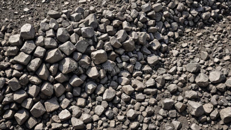 Shimmering Titanium Ore Stack Industrial Mining Concept Stock ...