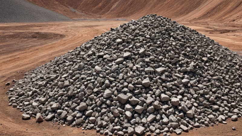 Shimmering Vanadium Ore Pile in Mining Site Industrial Minerals Stock ...