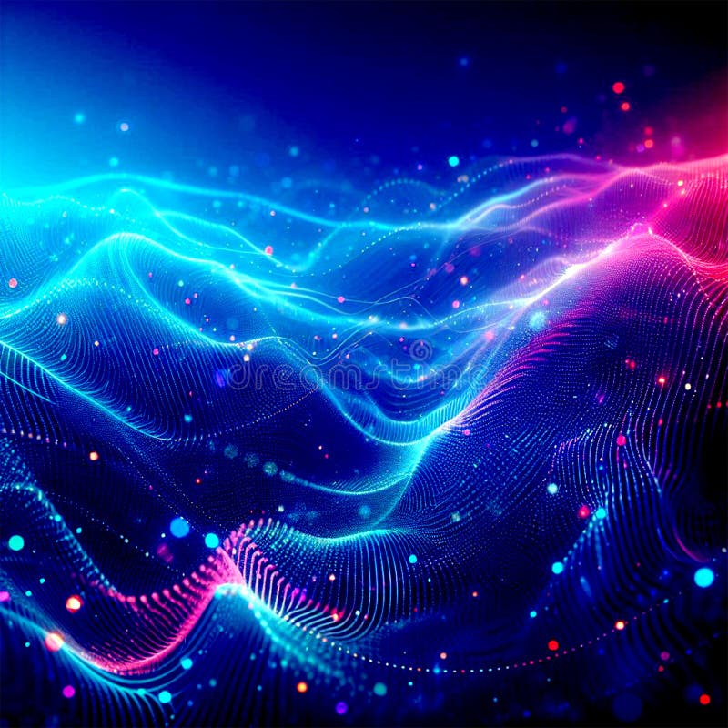 Shimmering Wave Gradient Background Stock Illustration - Illustration ...