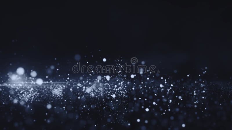 Shimmering White Highlights on a Dark Blue Background Stock Footage ...