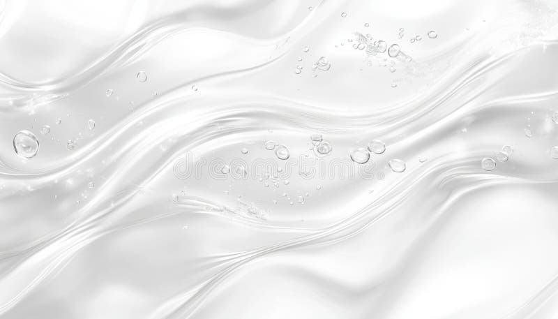 Shimmering White Water with Gentle Ripples and Bubbles Creating a Calm ...