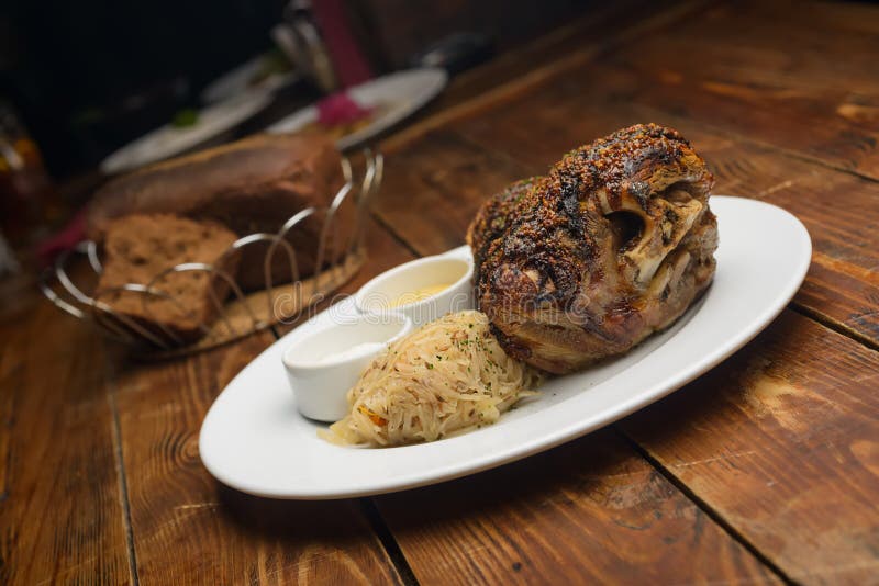 Shin stock image. Image of roasted, brown, dish, pork - 28413811