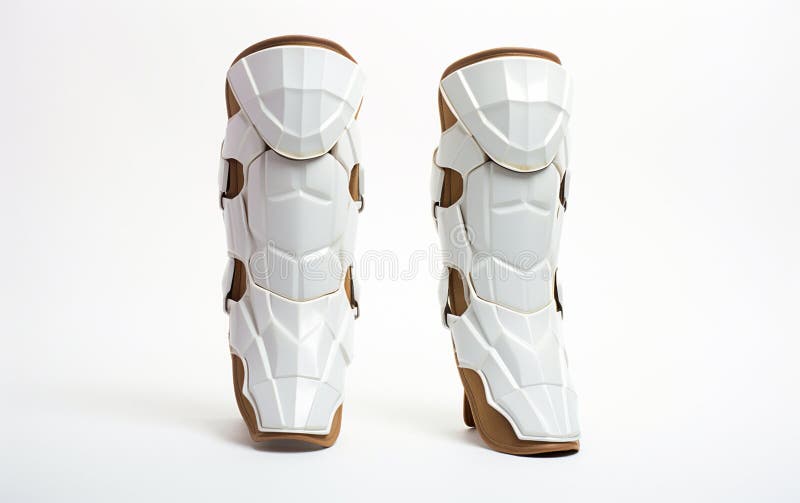 Shin Guard in Isolation stock image. Image of contact - 344467335