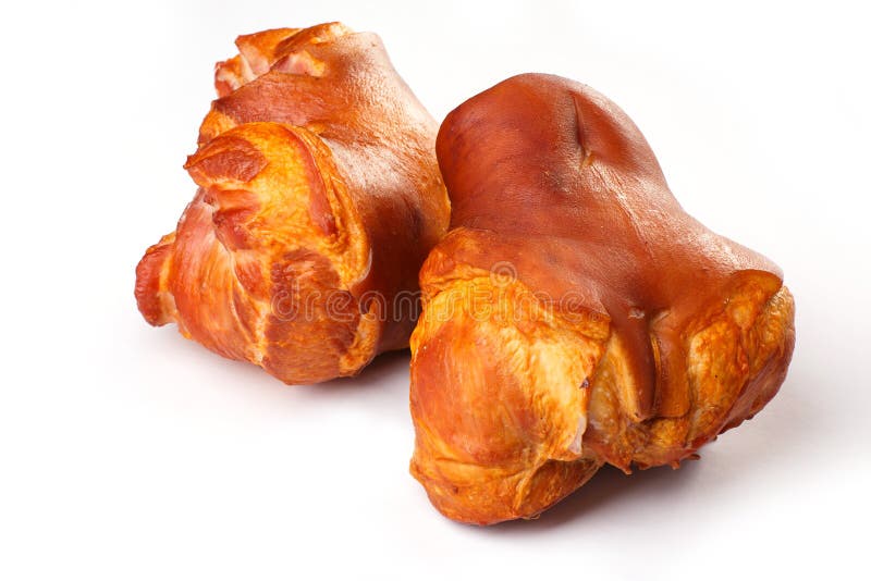 Shin Pork on a White Background Stock Photo - Image of background ...