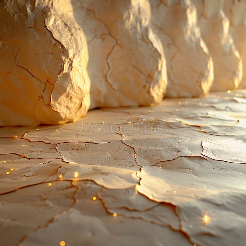 Shine and Divine: the Sacred Light - a Close Up of a Rock Stock ...