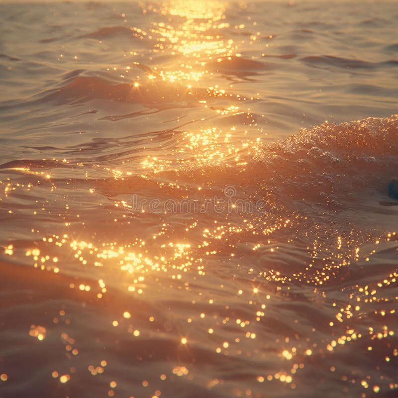 Shine and Divine: the Sacred Light - a Close Up of Water Stock ...
