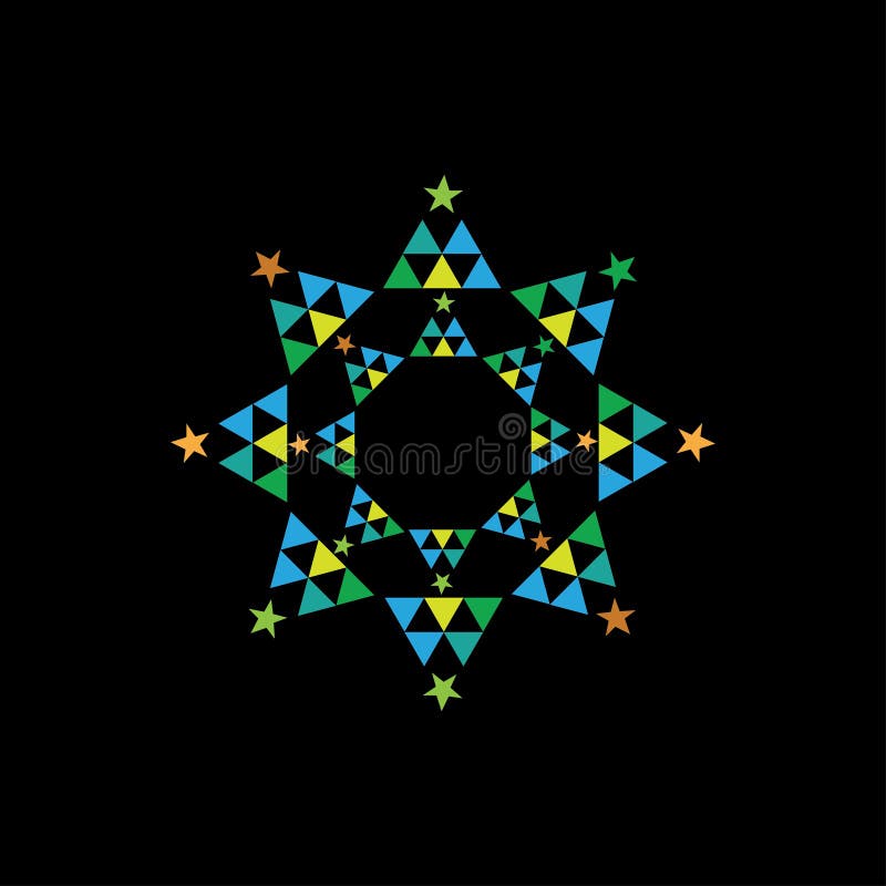 Shine Effect with Triangle Shaped Vector Icon Illustration Stock Vector ...