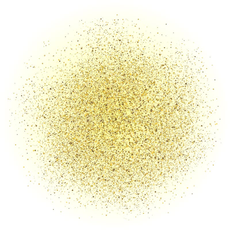 Shine Gold Dust on White Background for Design â€“ Vector Stock Image ...