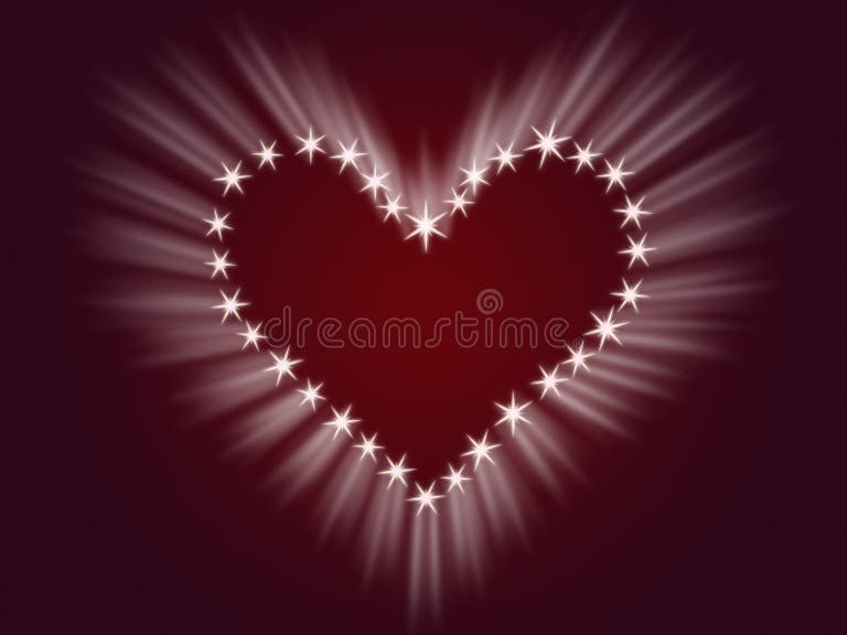 Shine heart stock illustration. Illustration of lovers - 4121563