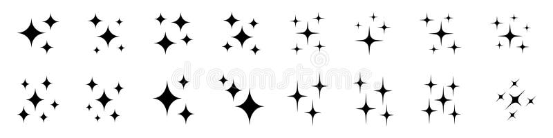Shine Icon, Clean Star Icon. Stock Vector - Illustration of shape ...