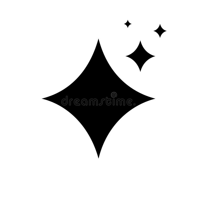 Shine Icon, Clean Star Icon. Stock Vector - Illustration of spark ...