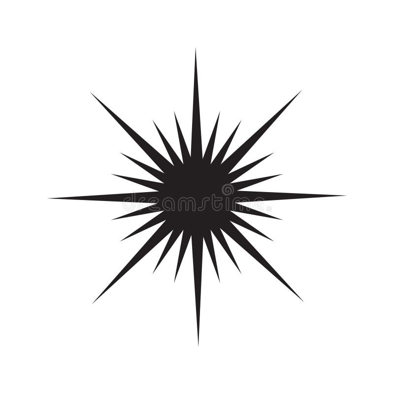 Shine icon, star icon. stock vector. Illustration of glow - 328286430